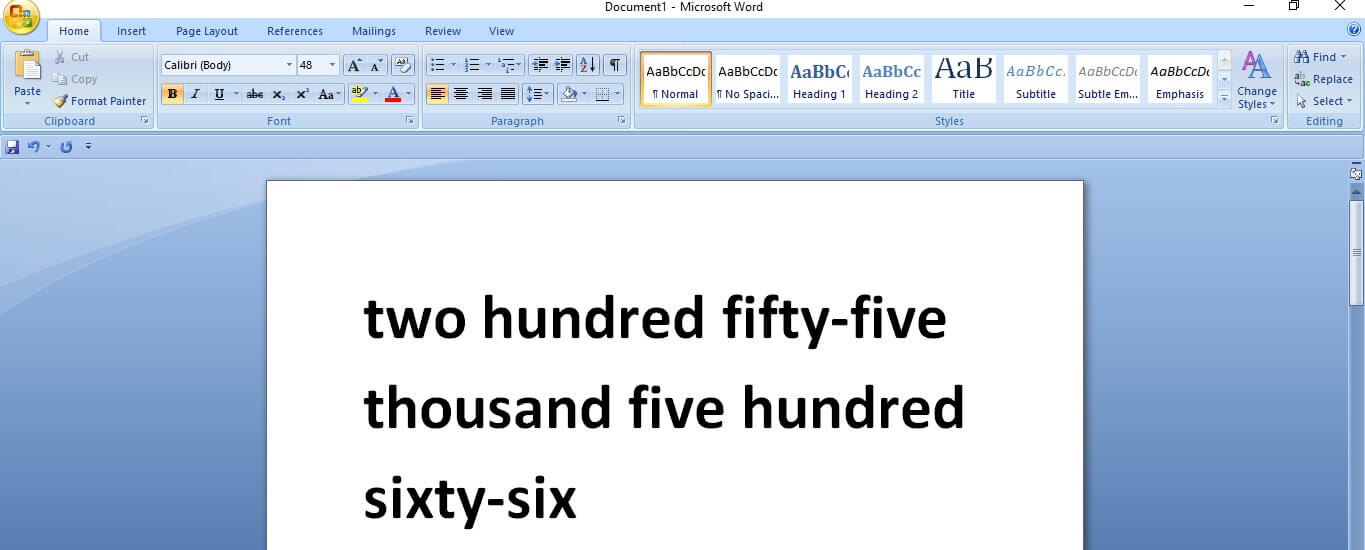 How To Convert Number To Text In MS Word